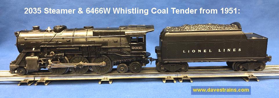 Dave's Trains, Inc.: Postwar Lionel Steam Engines & Tenders