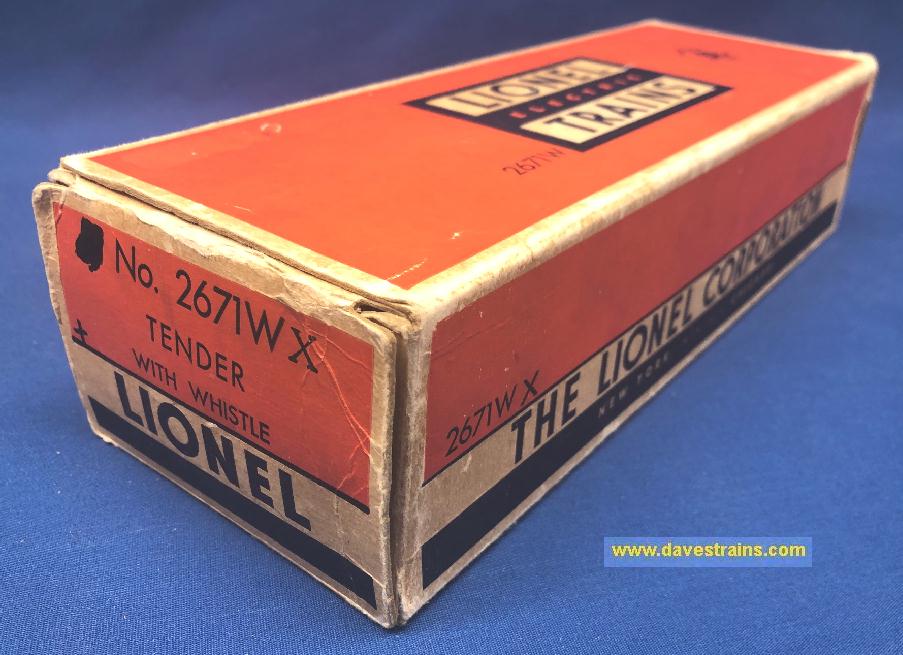 Dave's Trains, Inc.: Postwar Lionel Steam Engines & Tenders